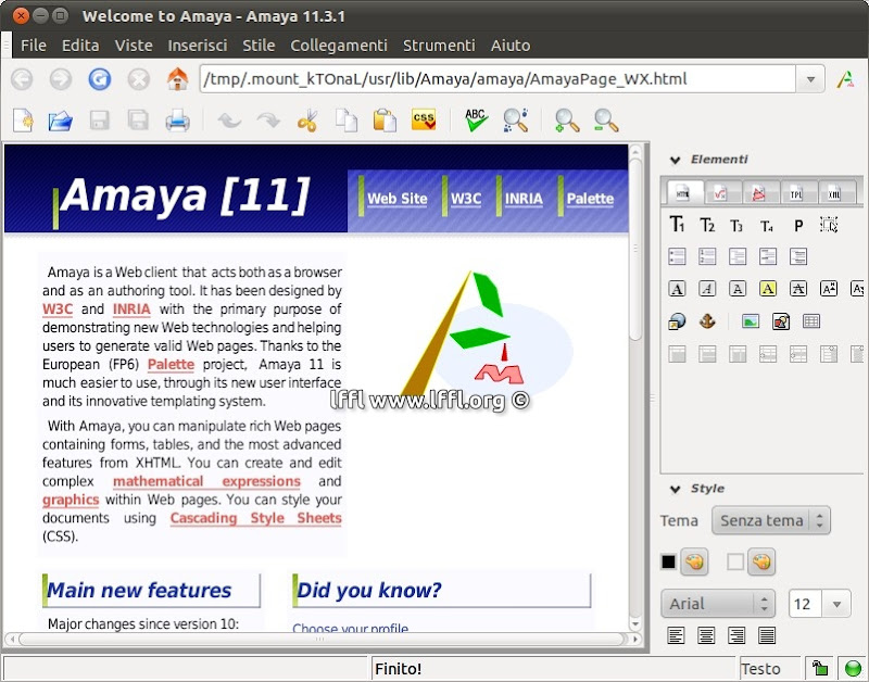 Amaya Arriva in Versione Portable per Linux! - Linux Freedom